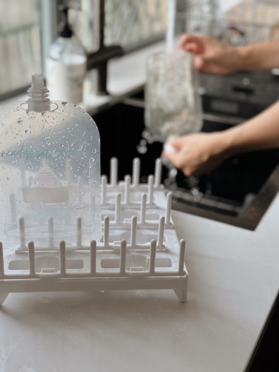 The Sinch Station – Dry and Fill Rack for Reusable Pouches | Easy Meal ...