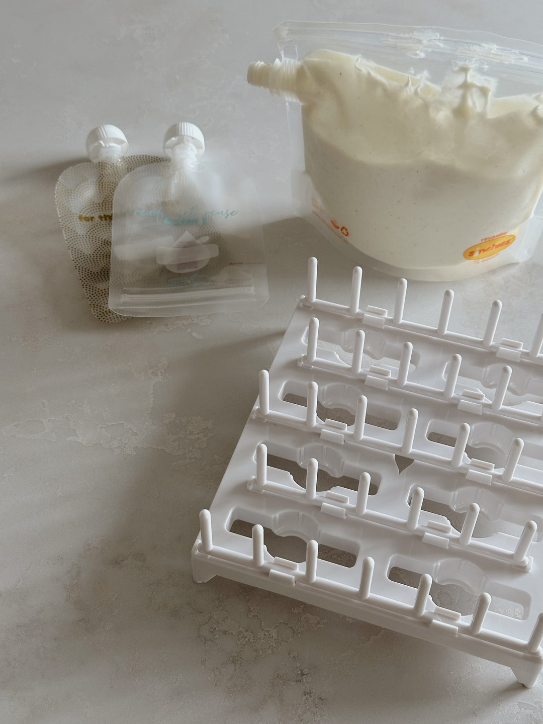 The Sinch Station – Dry and Fill Rack for Reusable Pouches | Easy Meal ...